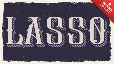 Lasso Tattoo Font Text Effect Generator