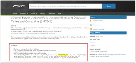VCenter Upgrade Error Source VCenter Server Schema Validation Found An Issue TechCrumble