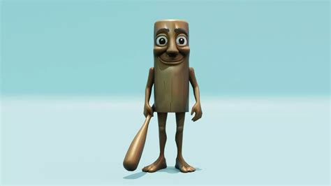 3d Model Tung Tung Tung Sahur Italian Brainrot Low Poly Character Vr