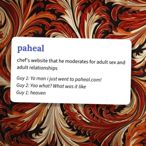 Urban Dictionary Paheal