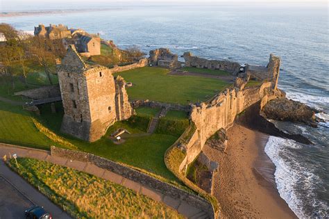 Aerial View Of St Andrews Castle And License Image 14627969