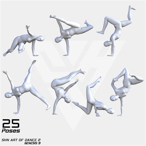 Shn Art Of Dance 2 Poses For Genesis 9 Daz Content By Shayanick