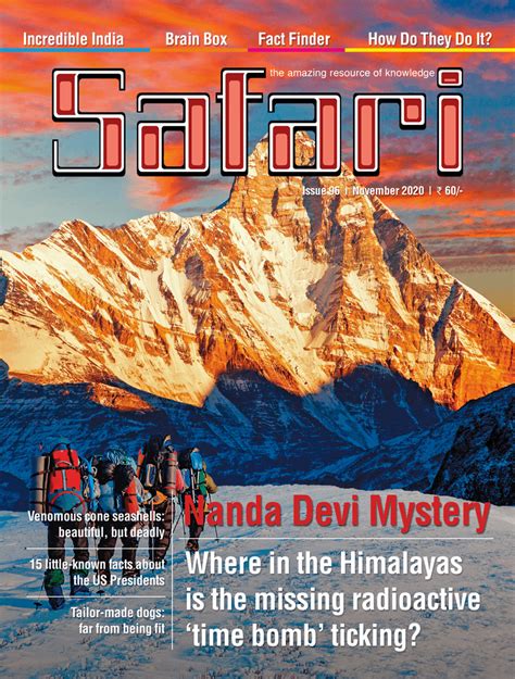 Safari Issue Harshal Publications Safari Magazine
