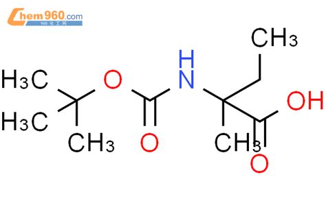 123254 58 0n 2 Methyl 2 Propanyloxy Carbonyl D Isovaline化学式、结构式