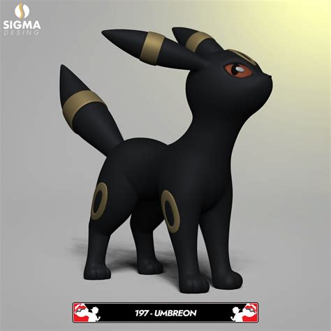 3d File 197 Umbreon 🐉 ・3d Printing Model To Download・cults