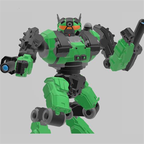 3d file american mecha mongoose iic 🪖 ・template to download and 3d