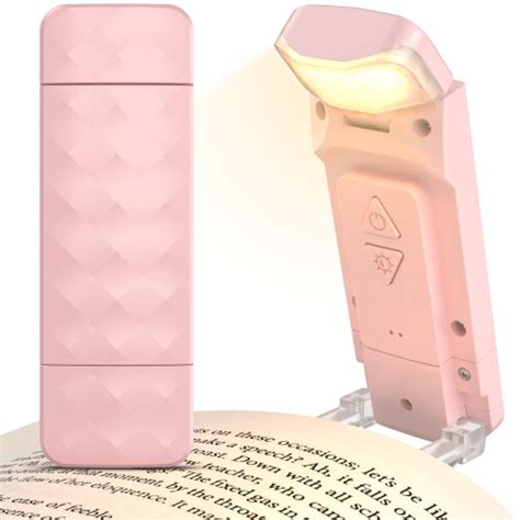 Mexllex Rechargeable Book Reading Light Eye Caring Reading Light Clip On Book With 3 Colors