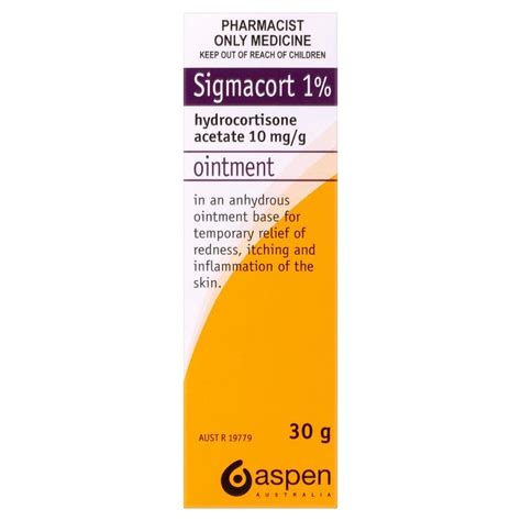 Sigmacort 1 Ointment 30g Chemist Direct