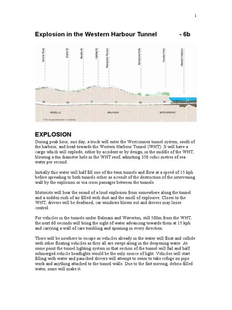 Western Harbour Tunnel Explosion Pdf Tunnel Traffic