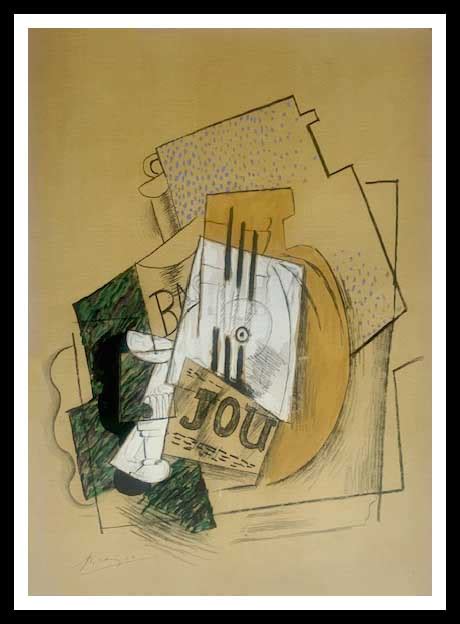 Pablo Picasso After Nature Morte Papier Collé 1959 Pochoir Galerie 41