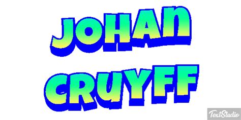 Johan Cruyff Celebrity Animated  Logo Designs