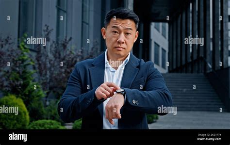 Angry Worried 40s Asian Businessman Male Frustrated Boss Manager Ceo