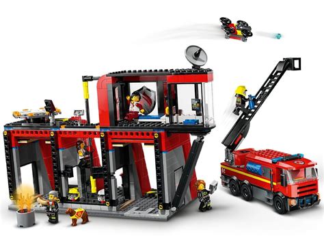 LEGO City 60414 Пожарная станция с пожарной машиной | playzone.com.ua