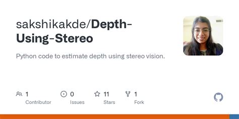 Github Sakshikakdedepth Using Stereo Python Code To Estimate Depth Using Stereo Vision