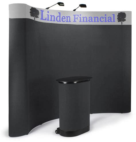 10 Convention Booth Black Fabric And Custom Header 10 Convention Booth Black Fabric And Custom Header