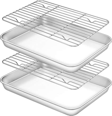 Small Baking Sheet With Cooling Rack Set 2 Baking Sheets 2 Roast
