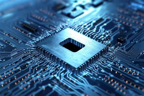 Premium Ai Image Computer Chip Superimposed With Binary Code