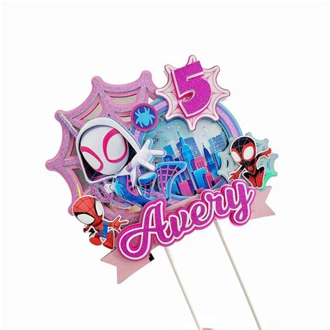 Ghost Spider Gwen Cake Topper Etsy