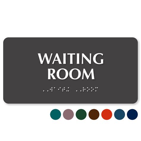 Waiting Room Signs Office And Clinic Waiting Area Signage