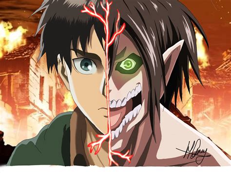 Eren Yeagerattack Titan By Me Rattackontitan