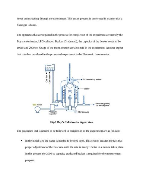 Lpg Calorific Value Experiment Results And Discussion