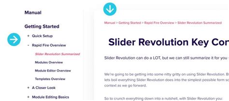 Manual Fundamentals Of Using Slider Revolution