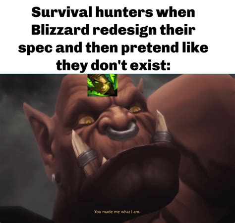 I Have Seen One Survival Hunter In The Last 3 Months Rwow