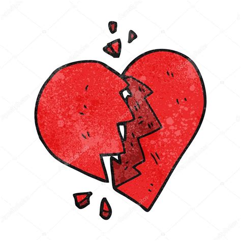 Un Dibujo De Un Corazón Roto