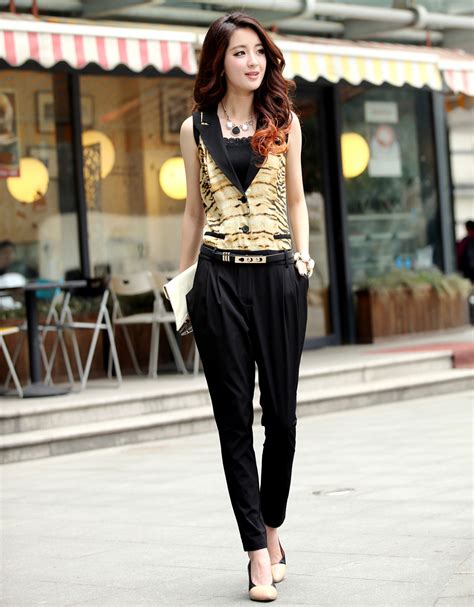 翩翩女孩连体裤 2014夏季女装新品欧洲站高端品质品牌豹纹连体衣虎窝淘