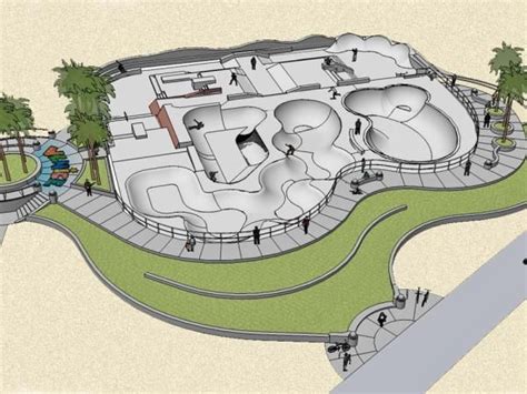 Archshowcase Venice Beach Skate Park By Rrm Design Group Планы местности Площадка