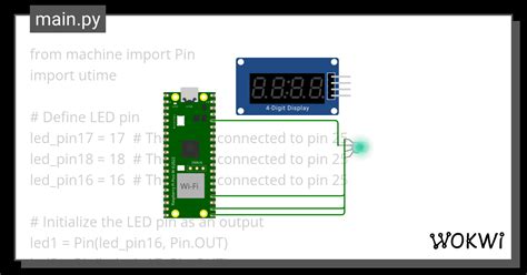 RPI W With Led Wokwi ESP32 STM32 Arduino Simulator