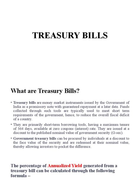 21 Treasury Bills Pdf United States Treasury Security