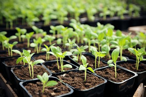 乡村农场培育的幼苗高清图片下载 正版图片600429850 摄图网