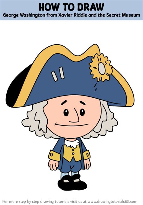 How To Draw George Washington From Xavier Riddle And The Secret Museum