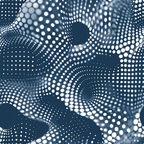 Premium Photo Seamless Circle Halftone Pattern Design
