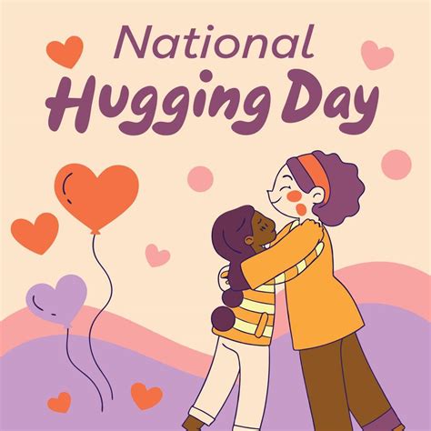 National Hugging Day 59164879 Vector Art At Vecteezy
