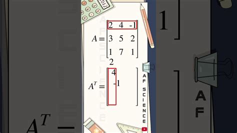 cara mencari transpose matriks 3x3 shorts youtube