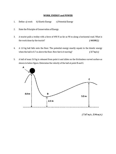 tutorial work energy and power download free pdf calorie force