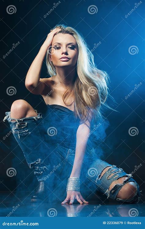 Portrait Of Young Seductive Woman Stock Image Image Of Slim Alluring