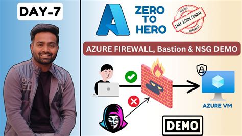 Day-7 | Azure Networking Demo | Azure VNet, Firewall, NSG and Bastion | Beginner Level Azure ...