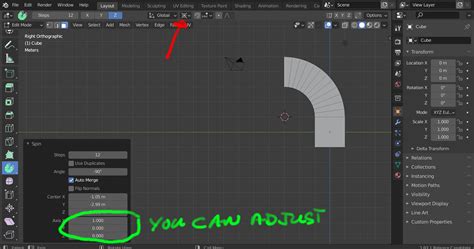 How Do You Make The Spin Tool Operate In A Different Plane Modeling