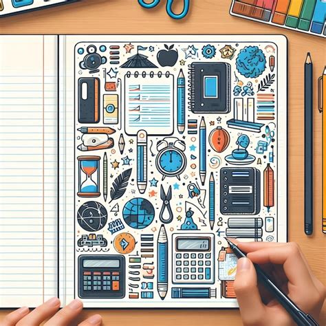 Back To School Notepad Premium Ai Generated Image