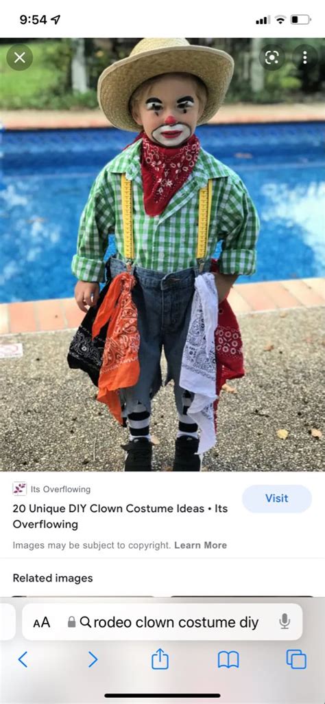 Rodeo Clown Makeup Clown Costume Diy Clown Costume Clown Clothes