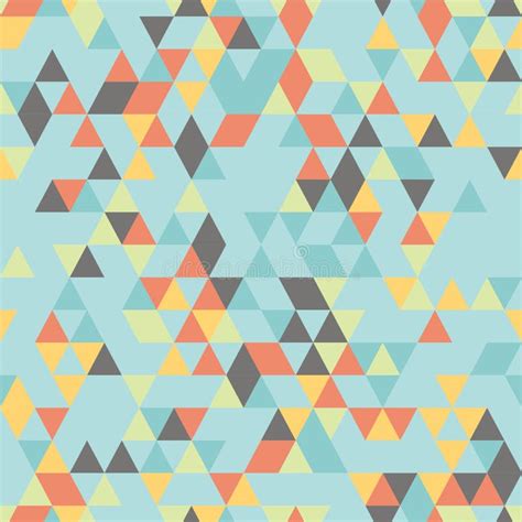 Riangle Seamless Background With Triangle Shapes Of Different Colors