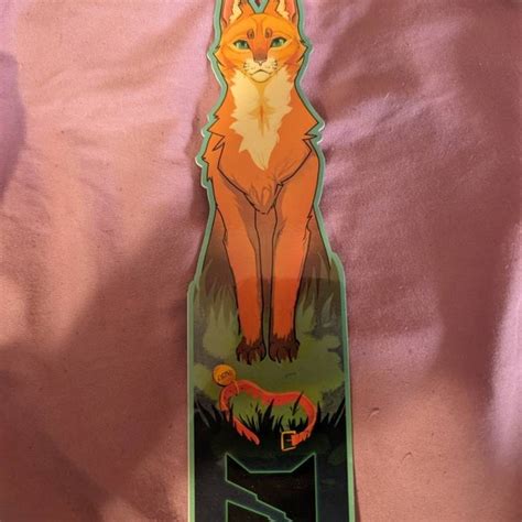 War Cats Bookmark Firestar Thunderclan Etsy