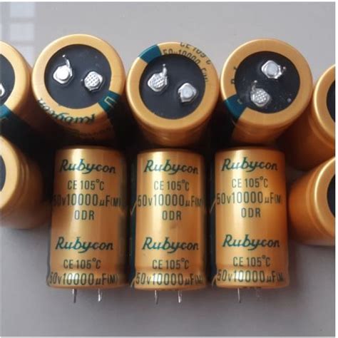 Jual 4 Pcs Rubycon 50v Super Gold Elco Rubycon 10000uf 50 V 50v Gold