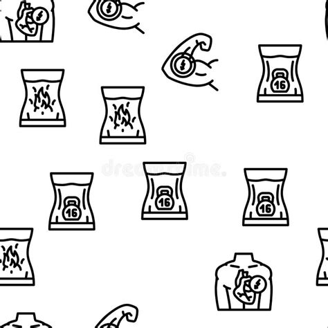 Sick Health Problem And Allergy Vector Seamless Pattern Stock