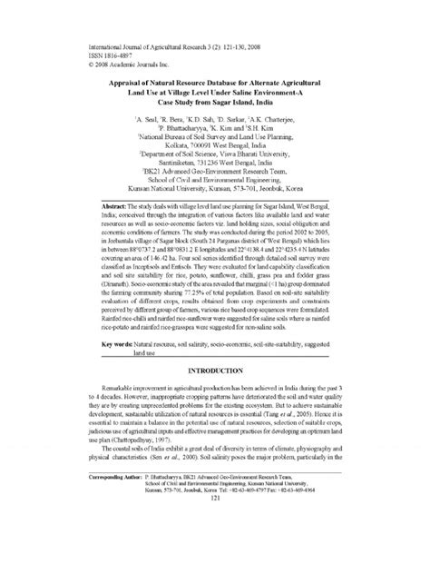 Natural Resource Data Of Sagar Pdf