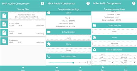 compress audio files on mobile phones without losing quality