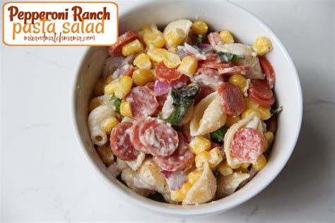 Pasta Salad With Pepperoni And Ranch Dressing At Norma Mitchell Blog